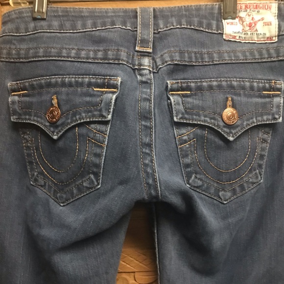 True Religion | Jeans | True Religion Billy 26 Blue Jeans Back Flap ...